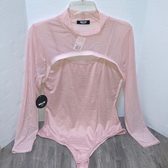 Jolie & Joy by FCT With Love | Tops | Jolie Joy Two Piece Sheer Bodysuit | Poshmark